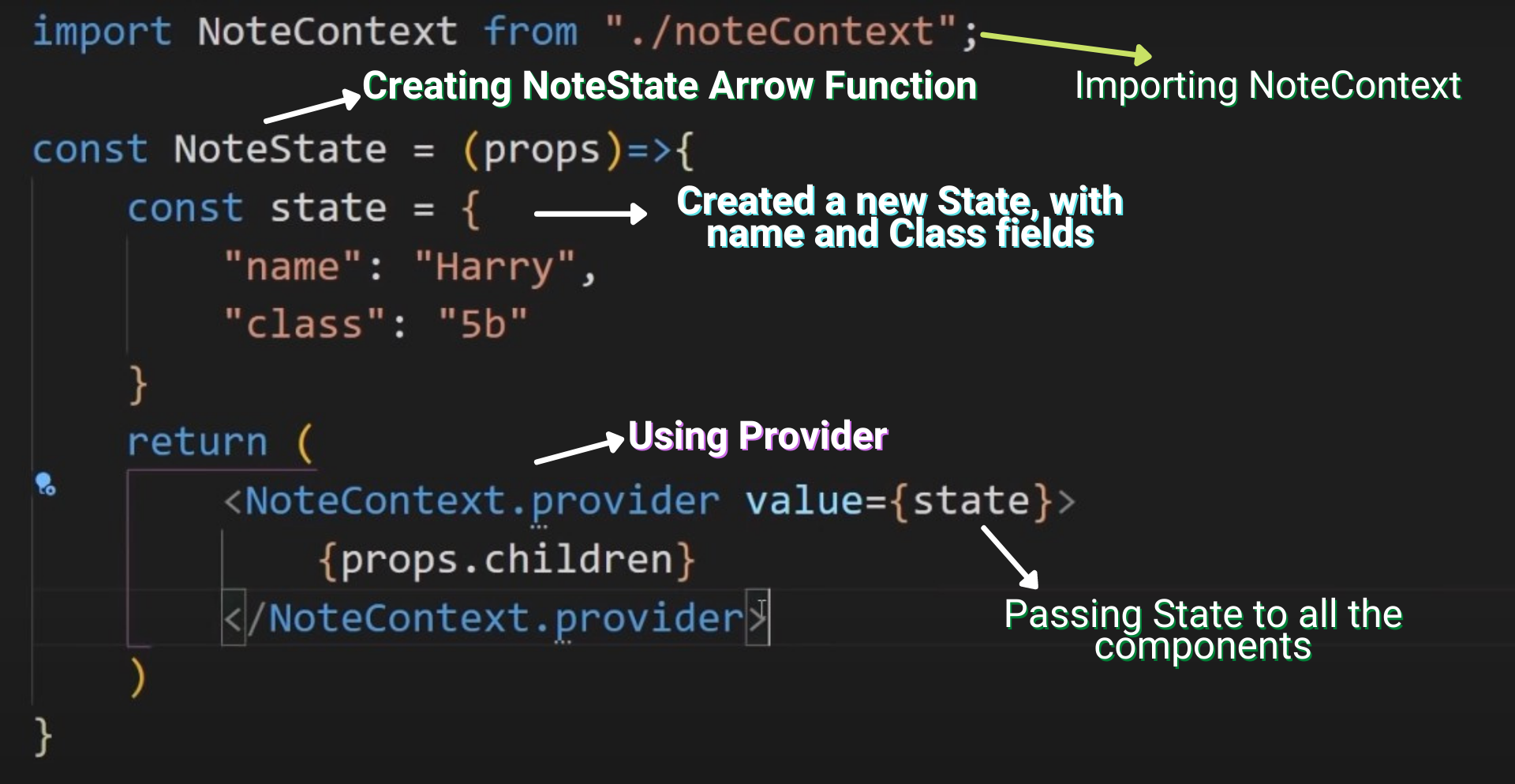 useContext hook: Using React Context API | Complete React Course in Hindi #58 | CodeWithHarry